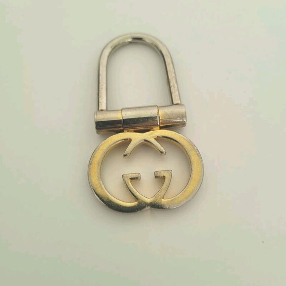 Gucci | Accessories | Gucci Interlocking Gg Gold Keychain Key Ring Fob ...
